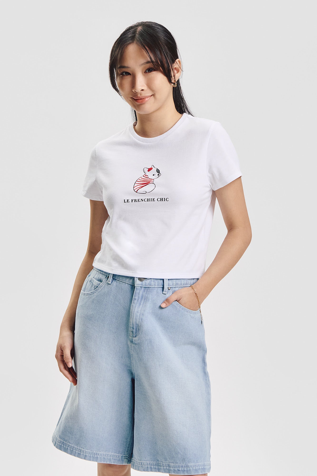 Le Frenchie Chic Slim Graphic T-Shirt – PENSHOPPE