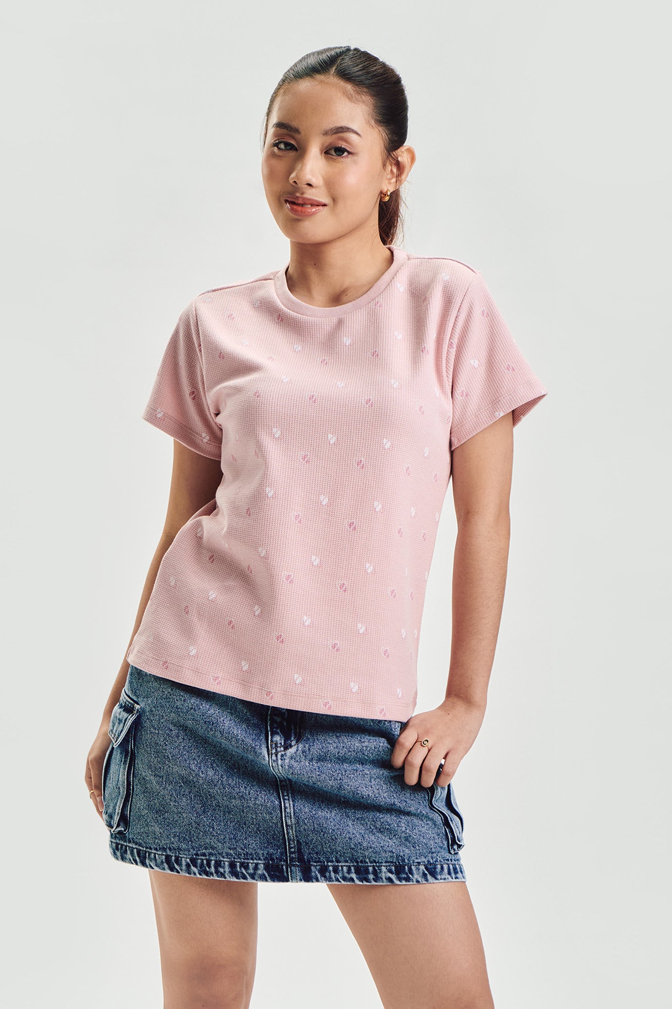 Heart All-Over Print T-Shirt – PENSHOPPE